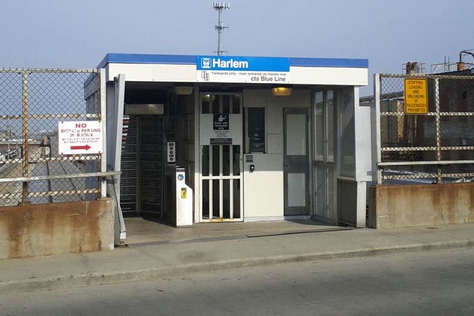 Harlem (Blue Line Station-Forest Park branch) Station Information - CTA